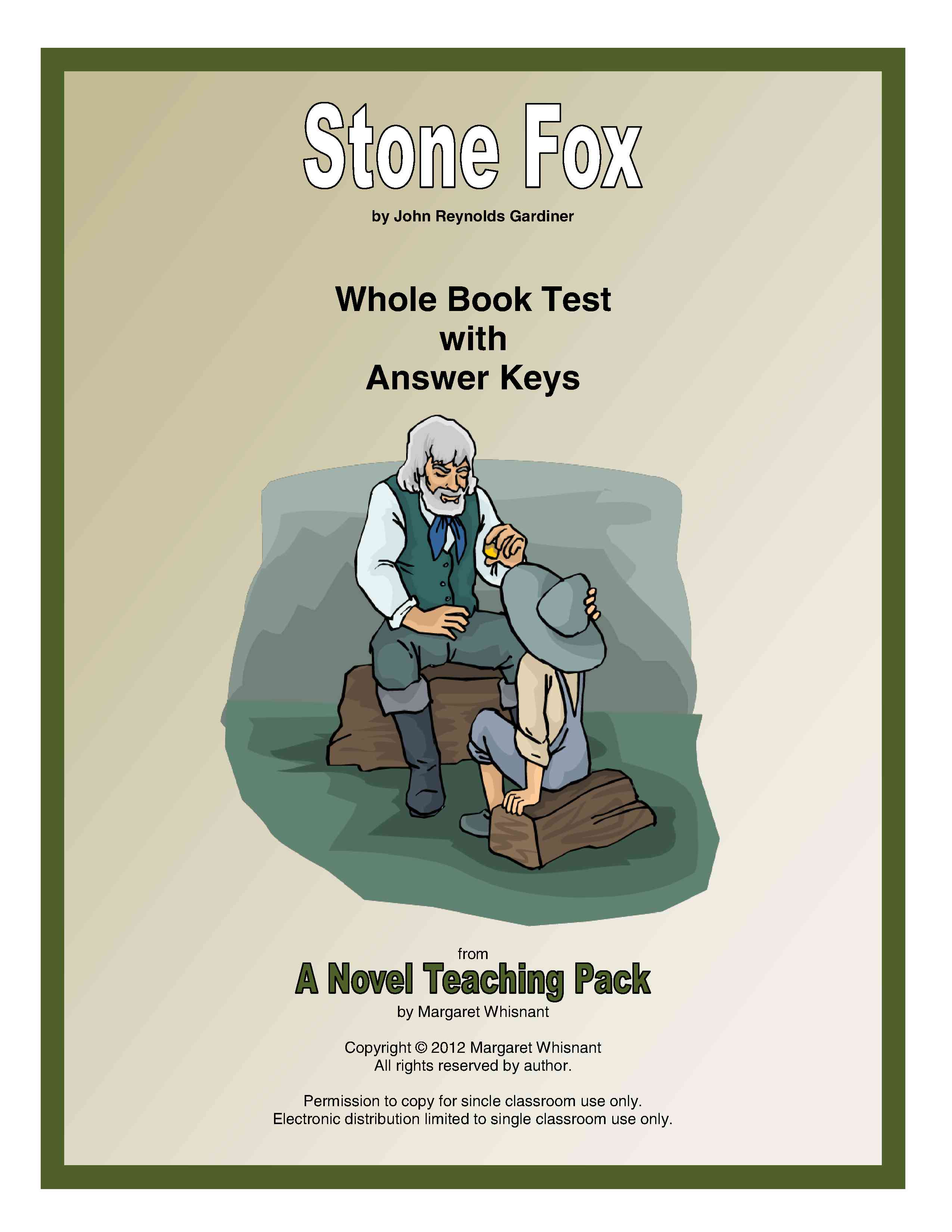 Stone Fox: Whole Book Test – TakingGrades.com