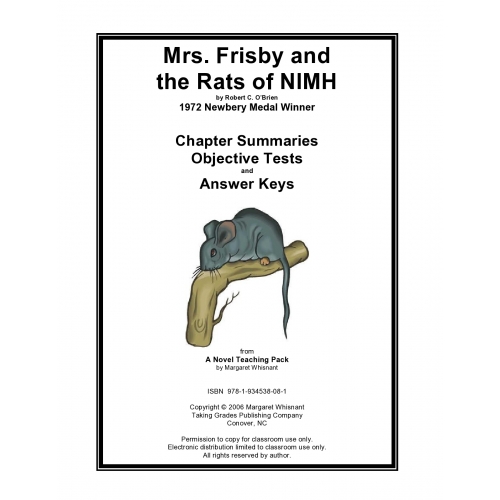 Mrs. Frisby and the Rats of NIMH – TakingGrades.com