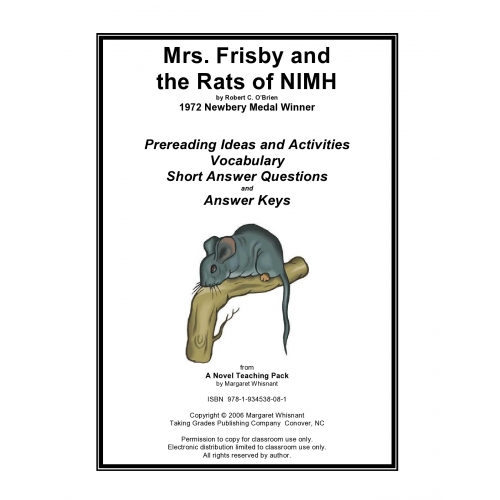 Mrs. Frisby and the Rats of NIMH – TakingGrades.com